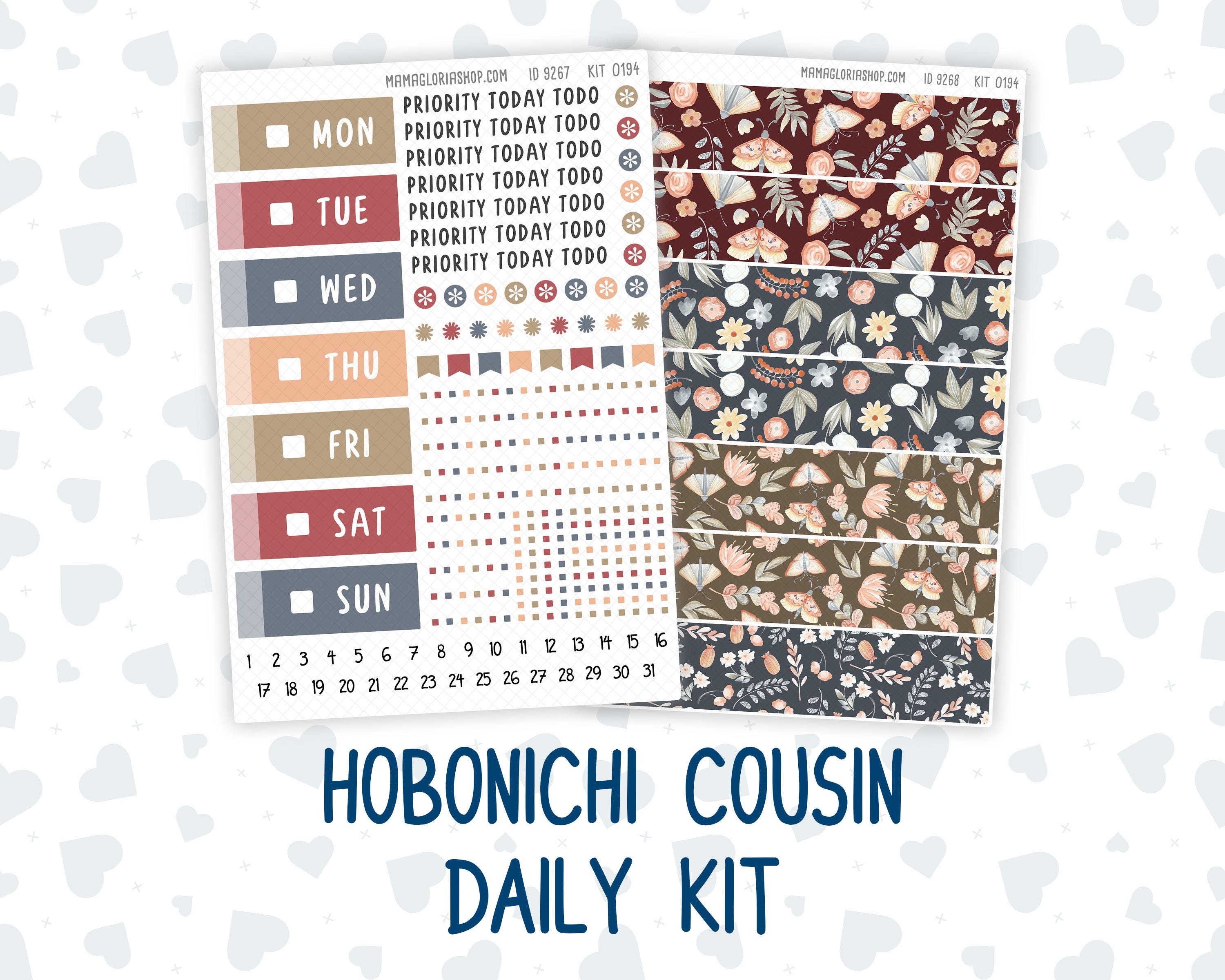 Kit 0194 Hobonichi Cousin – Daily Kit - Floral Dreams - November - Autumn - Fall – mamagloriashop