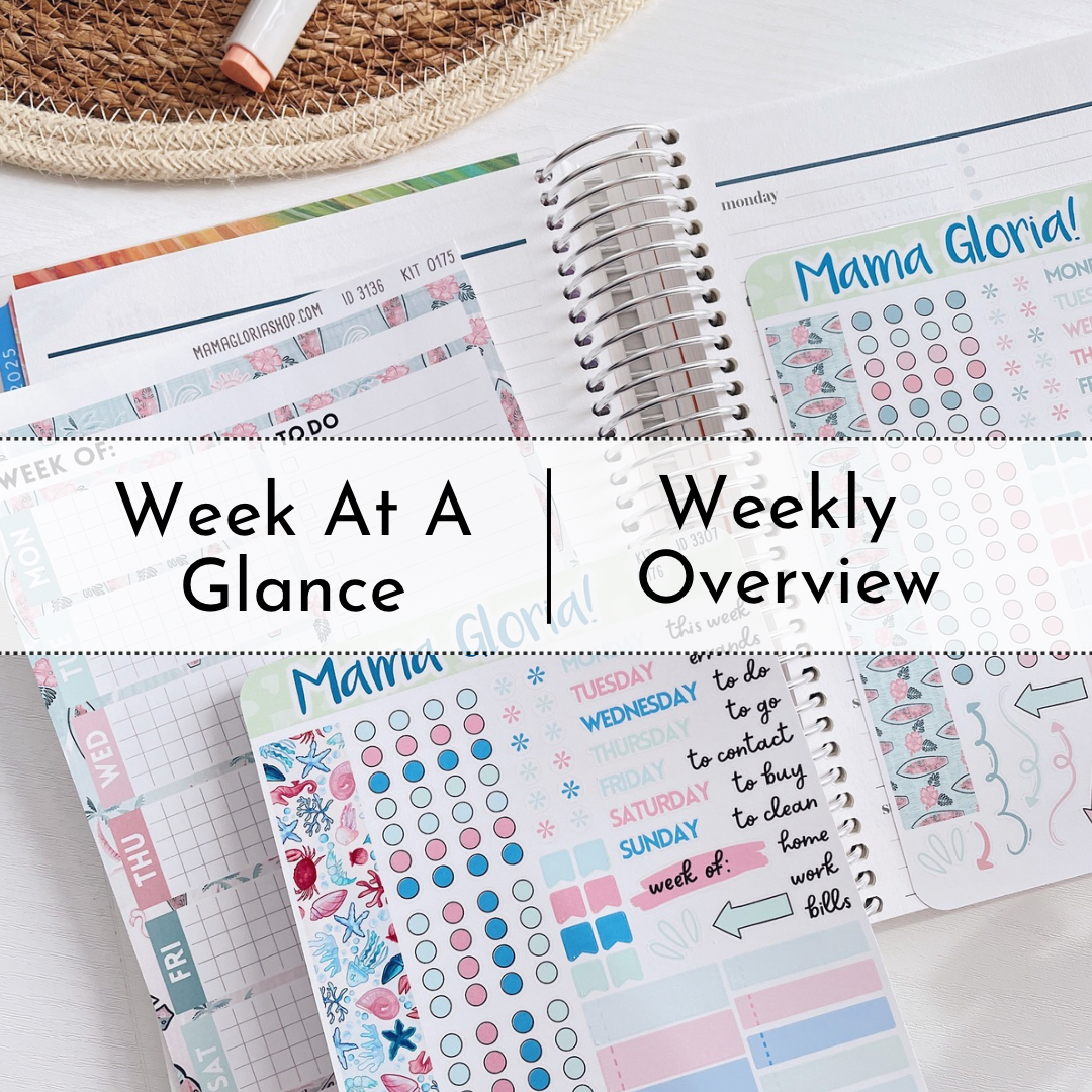 Week At A Glance | Weekly Overview – mamagloriashop