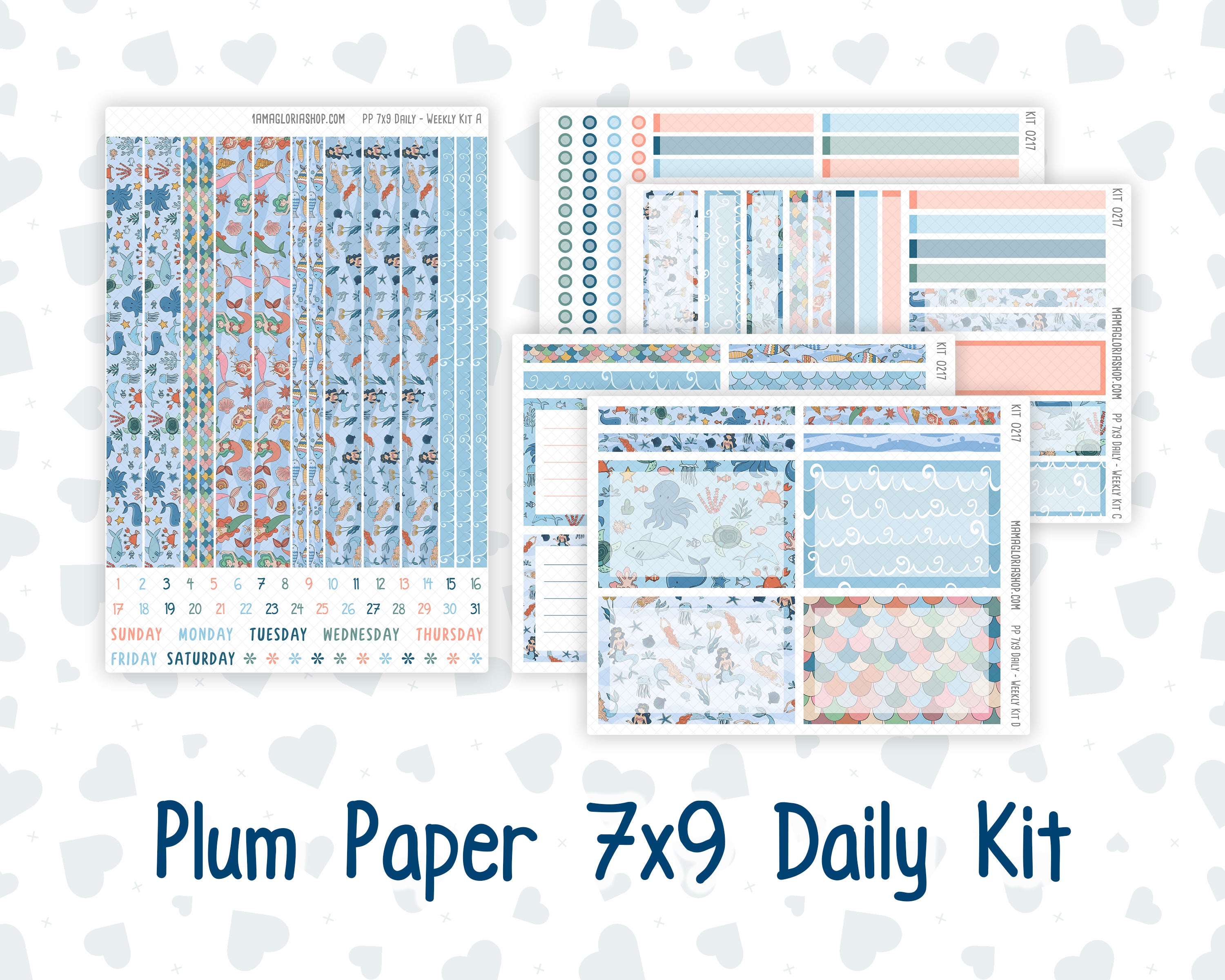 Kit 0217- 7x9 Plum Paper Daily - Once Upon A Time - Planner - May ...