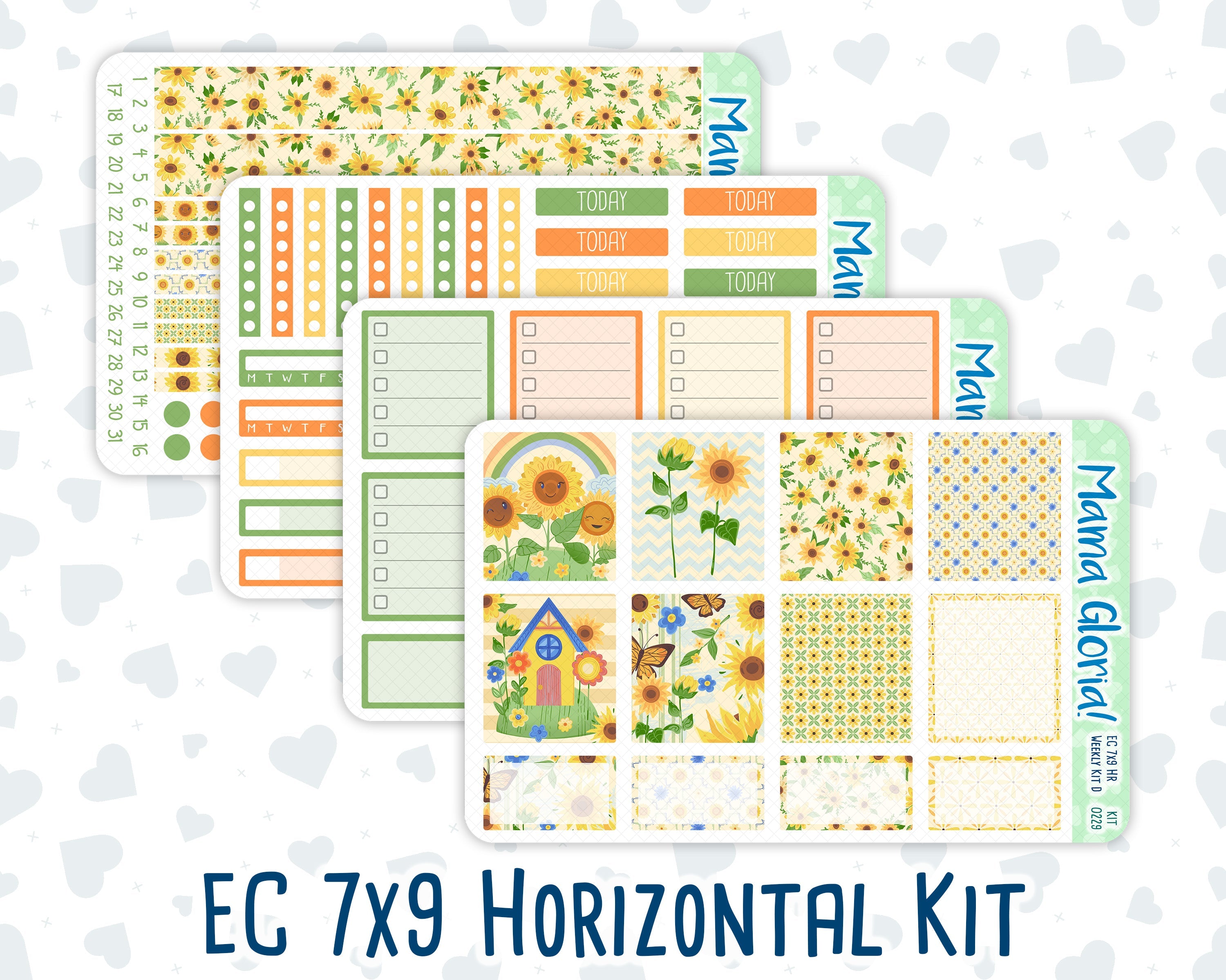Kit 0229 - 7x9 - Horizontal - Weekly Kit - August - Golden Faces ...