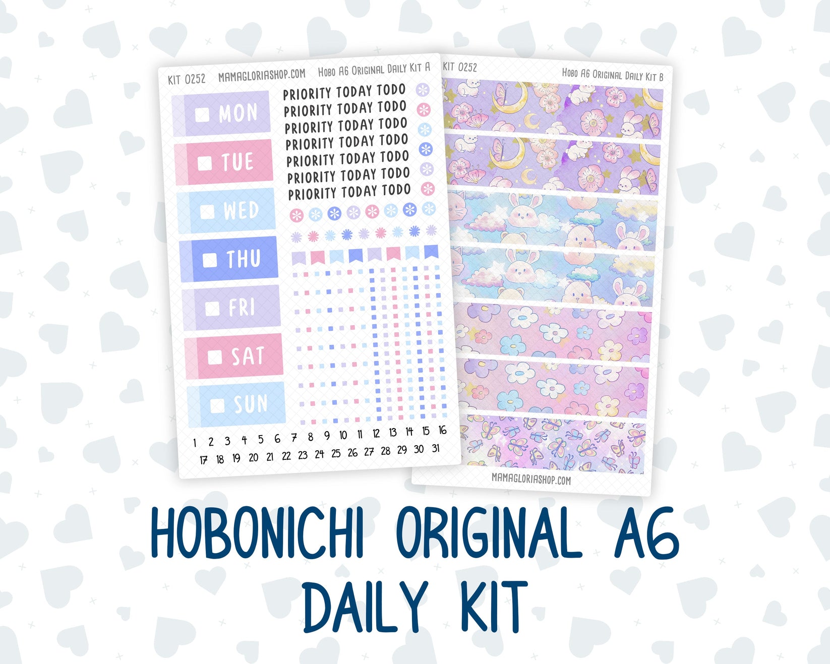Kit 0252 - A6 Hobonichi Original - Daily Kit - February - Tokyo Candy ...