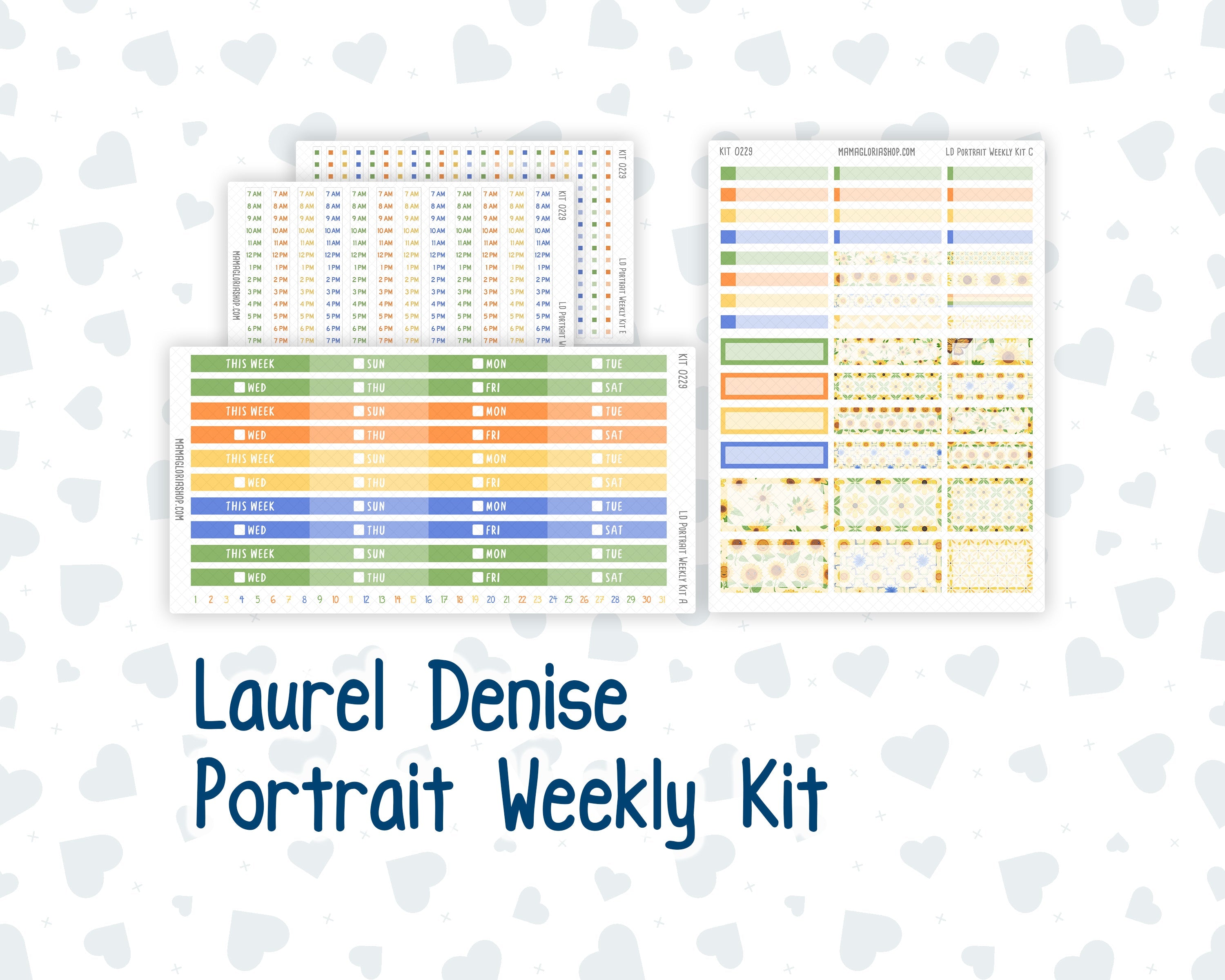 Kit 0229 - Laurel Denise Portrait - Weekly Kit - August - Golden Faces ...