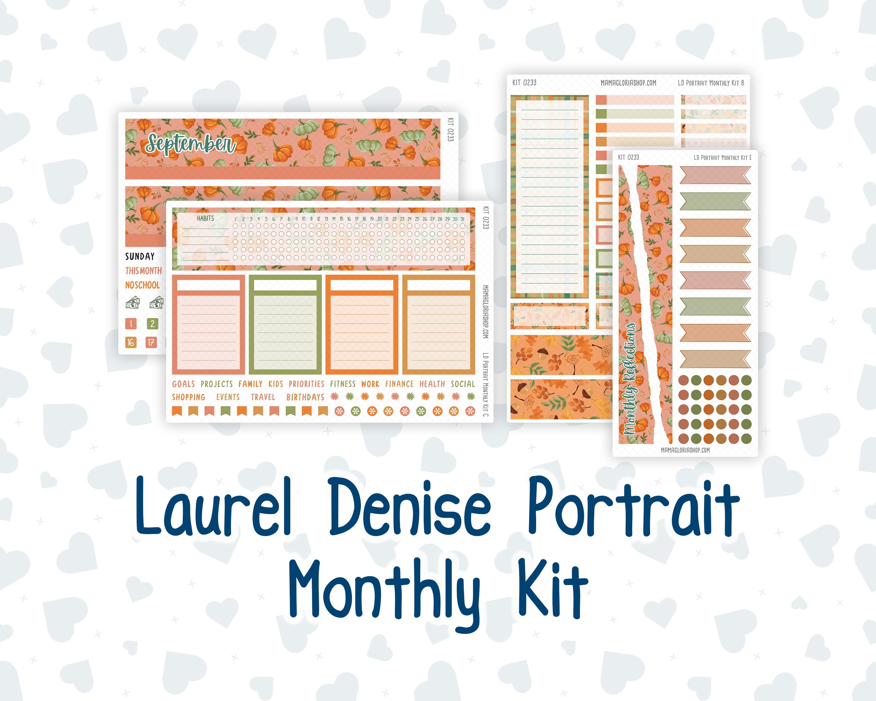 Kit 0233 - Laurel Denise Portrait - Monthly Kit - September - Cinnamon ...