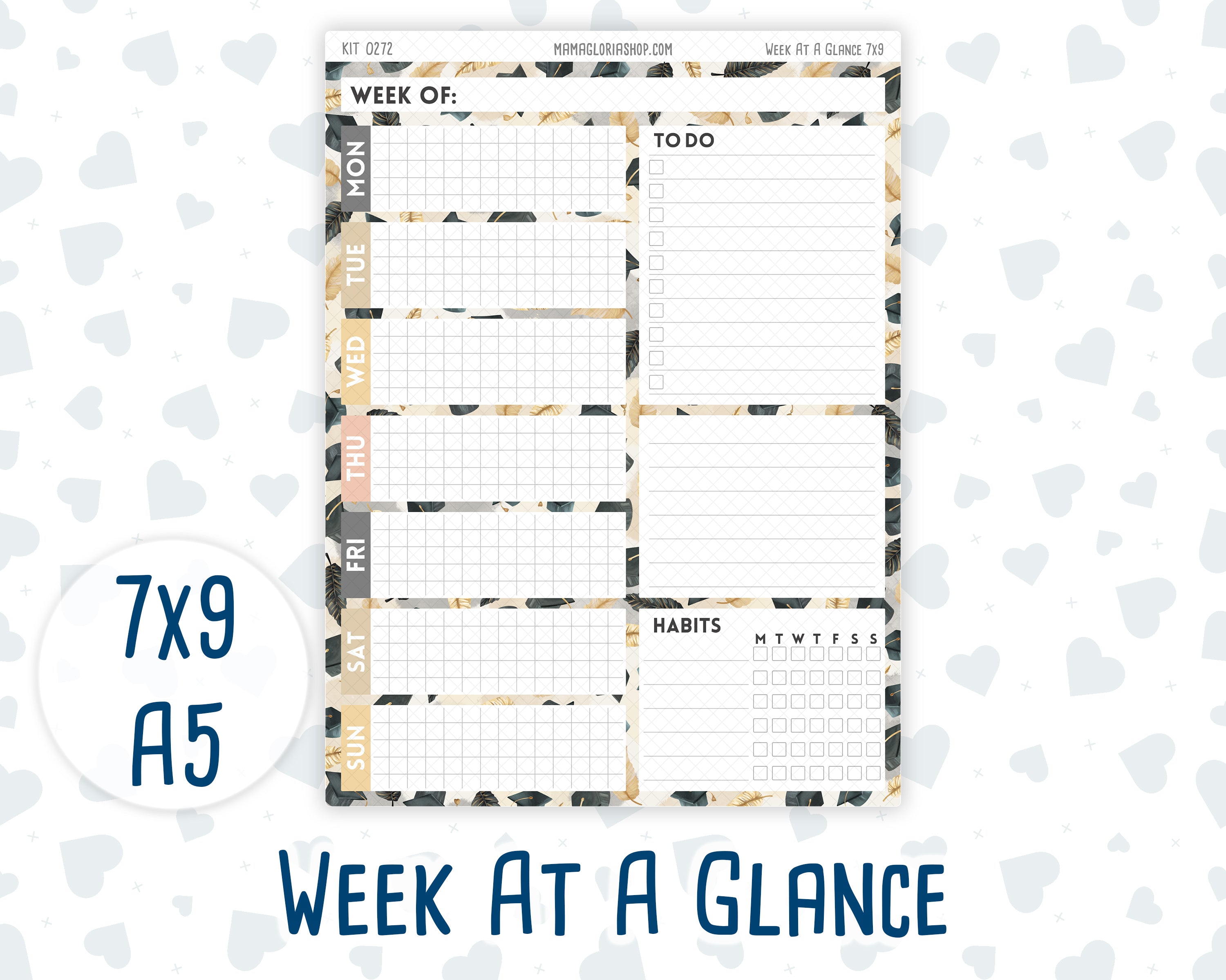 Week At A Glance | Weekly Overview – mamagloriashop