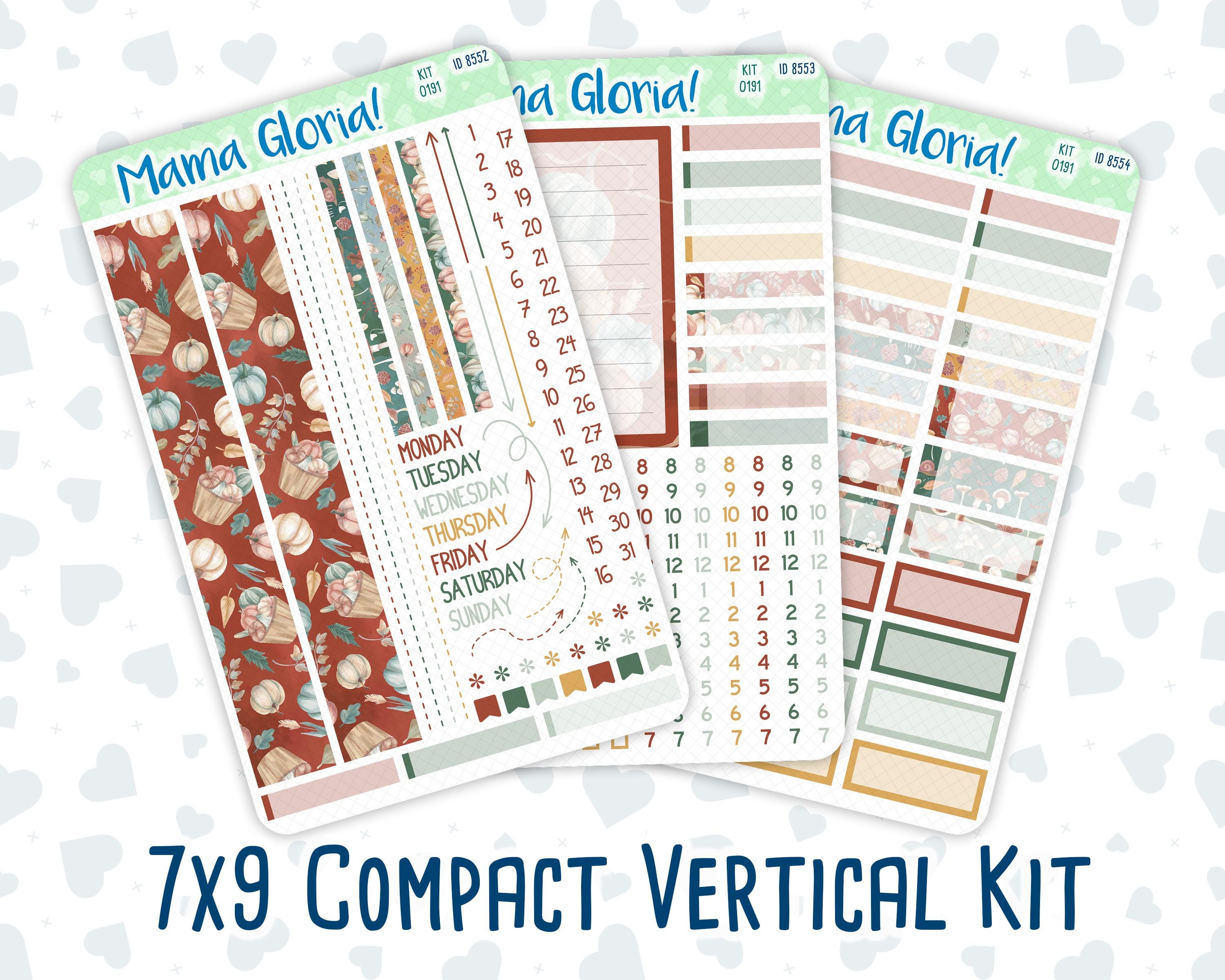 Kit 0191 - 7x9 Compact Vertical - Autumn Harvest - October - Weekly ...