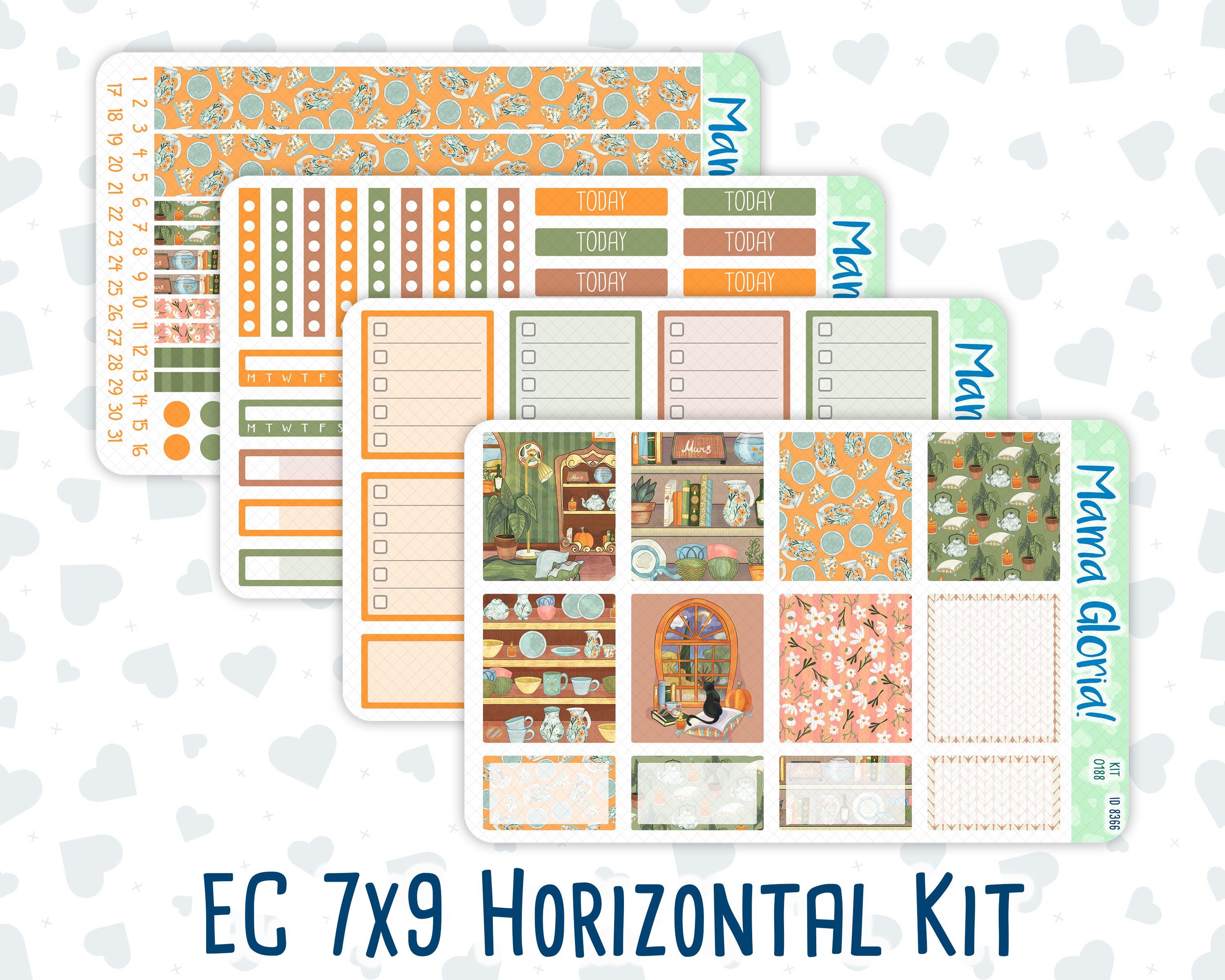 Kit 0188 - 7x9 - Cozy Nights - Weekly Kit For EC Horizontal Planners ...