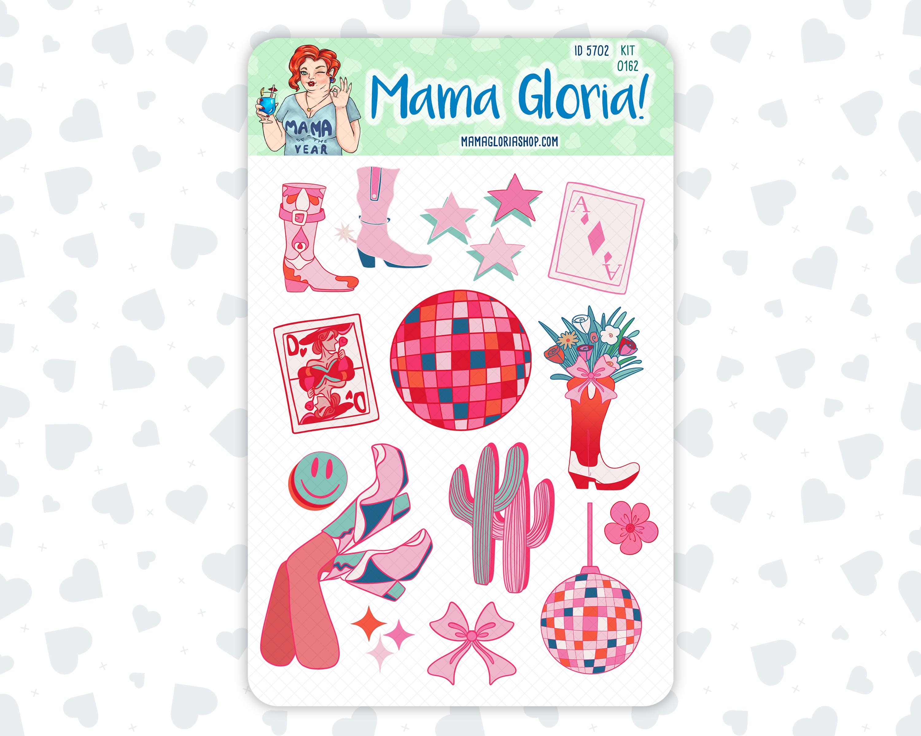 Kit 0162 - Clipart - Disco Cowgirl - For Planners - Journals ...