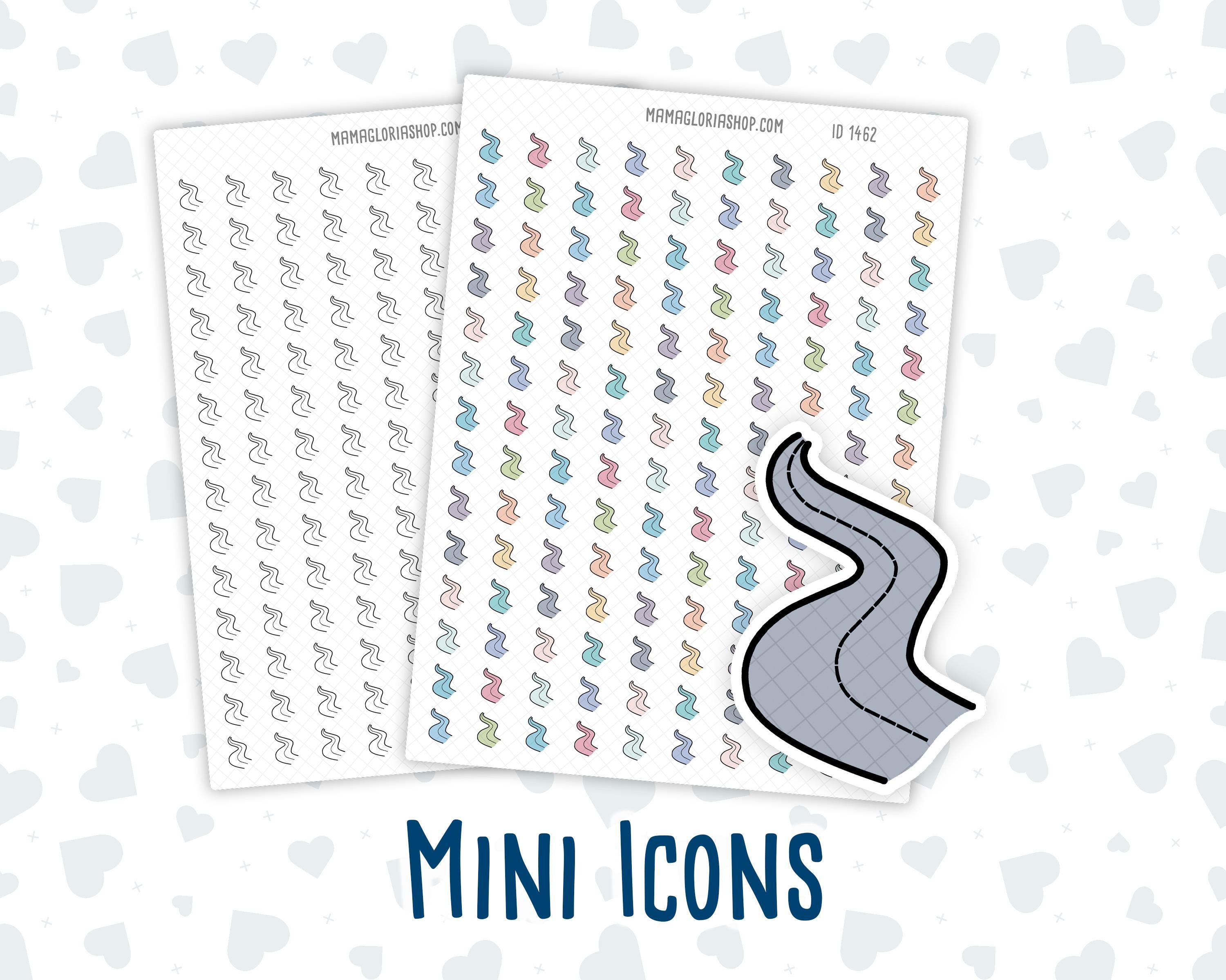 Winding Road - Road Trip - Pathway - Travel - Doodle Icon-Sticker ...