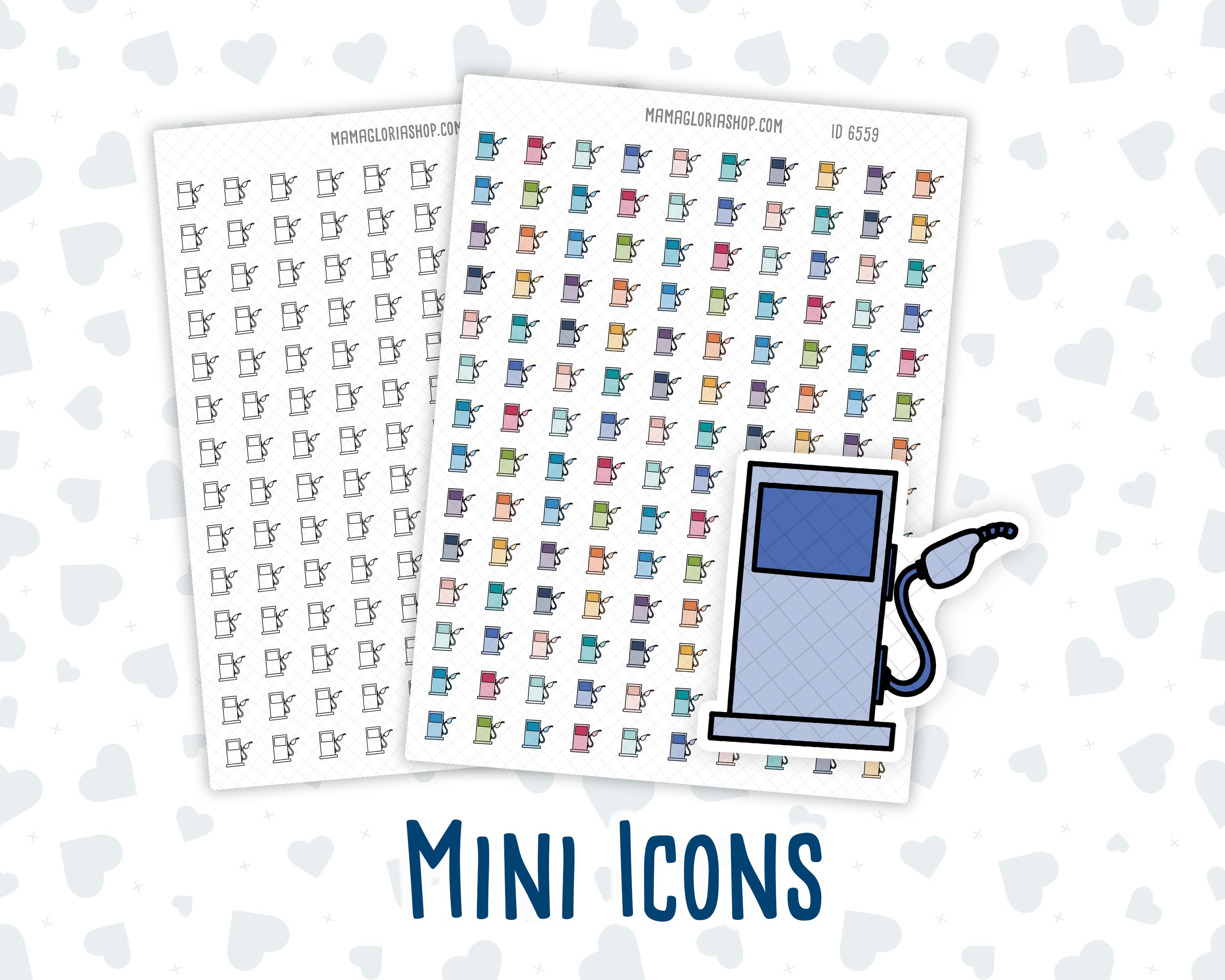 Gas Pump - Gas Station - Fuel Reminder - Doodle Icon-Sticker ...