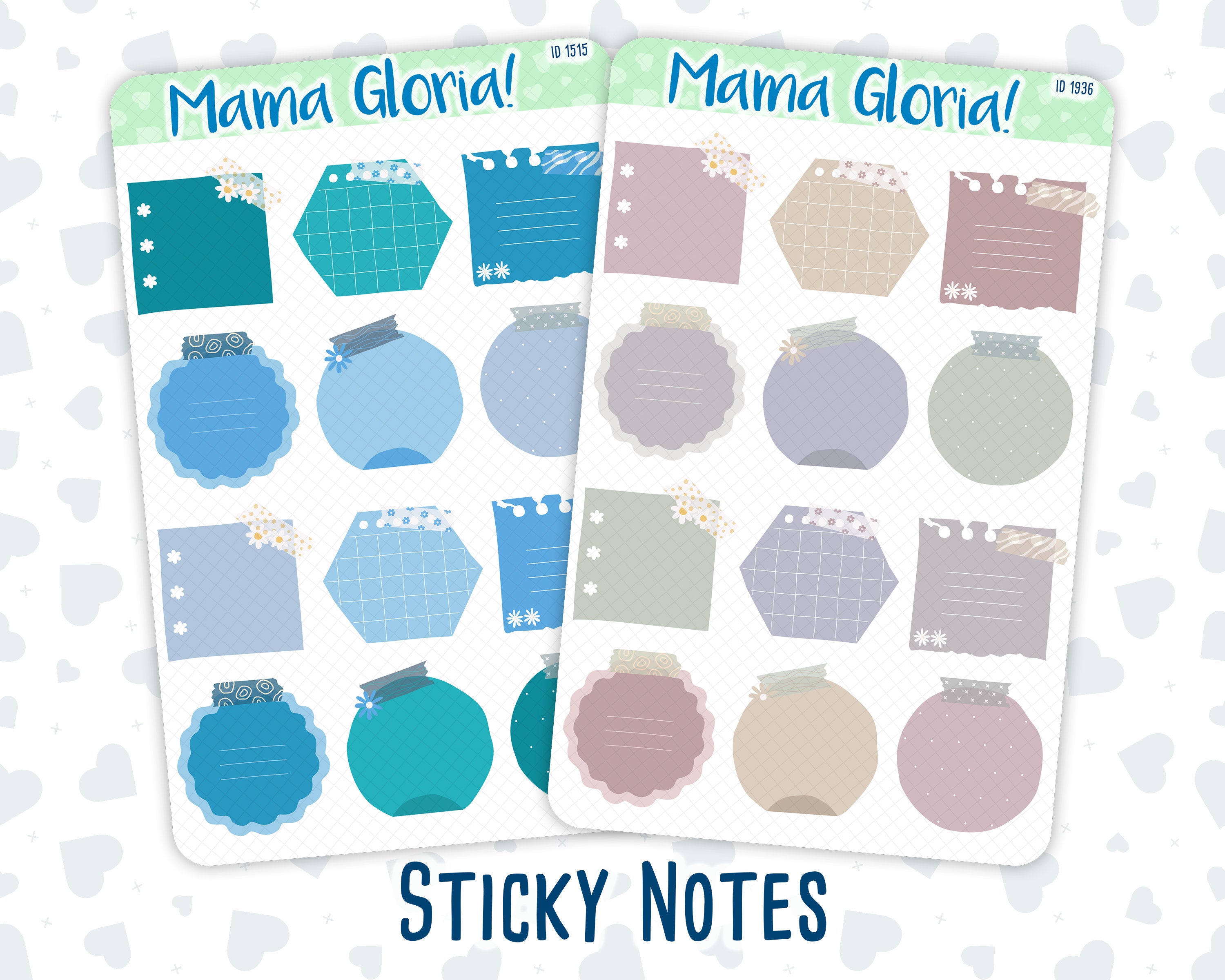 Sticky Notes - January Colors - Wildflowers Colors - 2024 – mamagloriashop